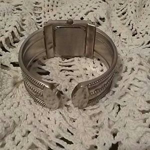 Accessories | Quarts Spring Loaded Silver Bangle Watch | Poshmark